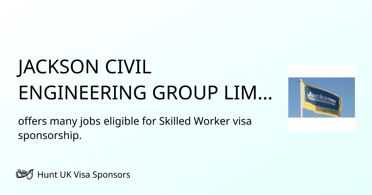 UK Visa Jobs in Grimsby at JACKSON CIVIL ENGINEERING GROUP LIMITED ...