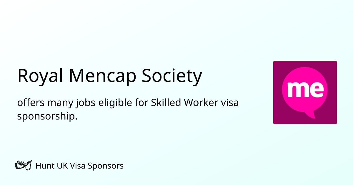 UK Visa Jobs at Royal Mencap Society | Licensed Sponsor Profile | Hunt ...