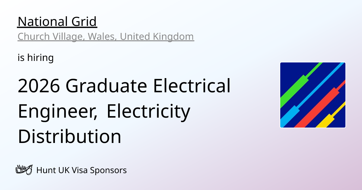 2026 Graduate Electrical Engineer, Electricity Distribution | National ...