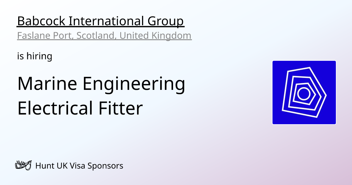 Marine Engineering Electrical Fitter | Babcock International Group ...