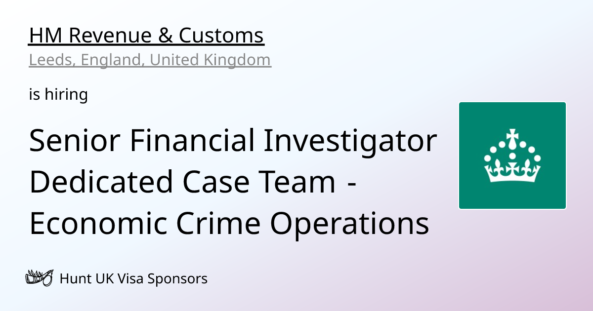 Senior Financial Investigator Dedicated Case Team - Economic Crime ...