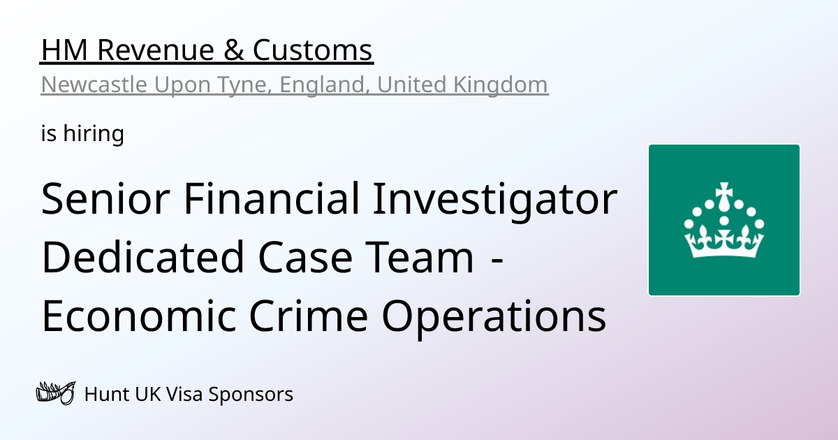 Senior Financial Investigator Dedicated Case Team - Economic Crime ...